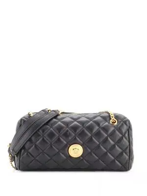 Versace Quilted Leather Shoulder Bag