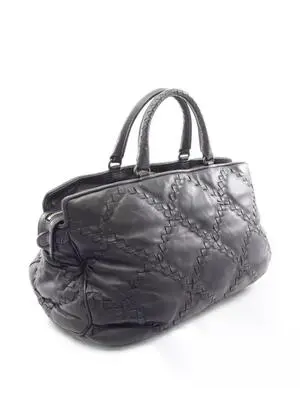 Bottega Veneta 2010s Intrecciato Leather Two-way Handbag