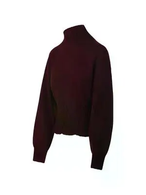 ALLUDE Ribbed-knit High-neck Sweater