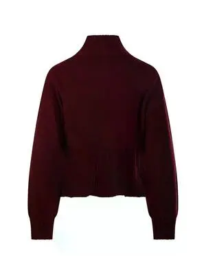 ALLUDE Ribbed-knit High-neck Sweater