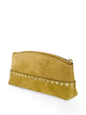 Valentino Garavani Rockstud Suede Clutch Bag
