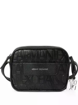 Armani Exchange Logo Embossed Shoulder Bag
