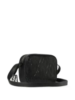 Armani Exchange Logo Embossed Shoulder Bag