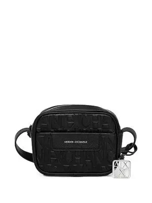 Armani Exchange Logo Embossed Shoulder Bag