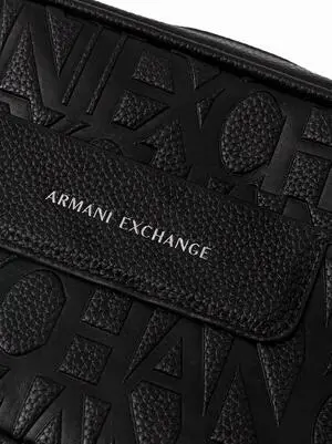 Armani Exchange Logo Embossed Shoulder Bag