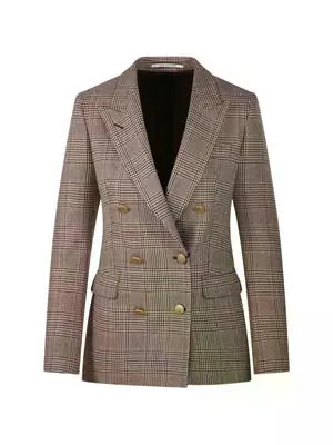 Tagliatore Parigi Double-breasted Checked Blazer - Brown