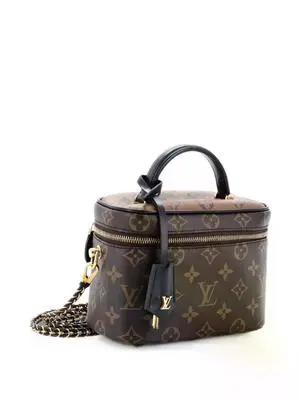 LOUIS VUITTON Vanity Handbag Reverse Monogram Canvas Pm Satchel
