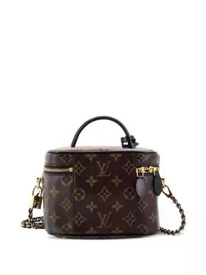 LOUIS VUITTON Reverse Monogram Canvas Vanity Pm Satchel - Brown