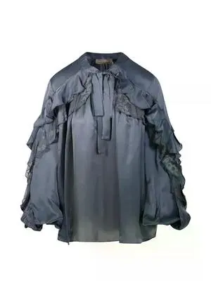Zimmermann Valiant Lace-trim Ruffled Blouse