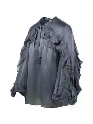 Zimmermann Valiant Lace-trim Ruffled Blouse