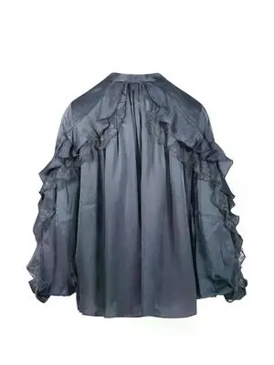 Zimmermann Valiant Lace-trim Ruffled Blouse