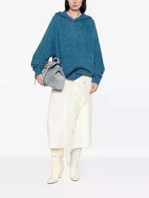 Frenckenberger Zip-up Knit Cardigan