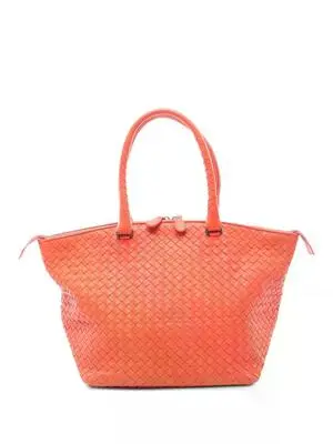 Bottega Veneta Intrecciato Tote Bag - Orange