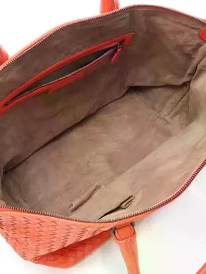 Bottega Veneta Intrecciato Tote Bag - Orange