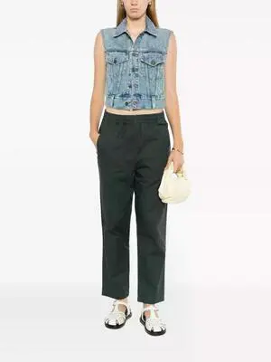 AGNES B. Elasticated Cotton Trousers