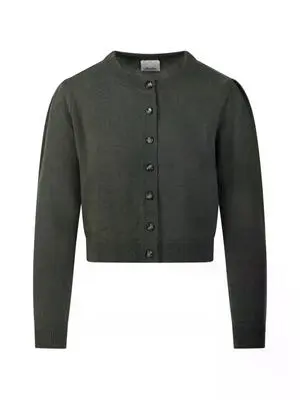 ALLUDE Button-up Cardigan - Green