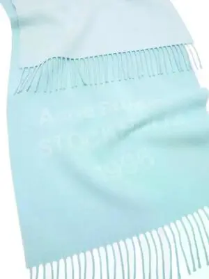 Acne Studios Logo-intarsia Fringed Scarf
