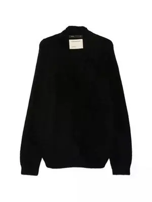 Frenckenberger Chunky Knit Cardigan - Black