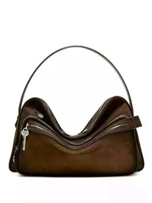 Acne Studios Camero Camera Suede Shoulder Bag - Brown