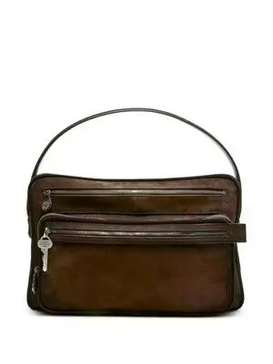Acne Studios Camero Camera Suede Shoulder Bag - Brown