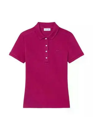 Lacoste L.12.d Logo-patch Polo Shirt - Pink