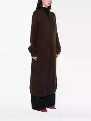 Frenckenberger Ribbed-knit Open-front Cardigan