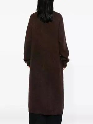 Frenckenberger Ribbed-knit Open-front Cardigan
