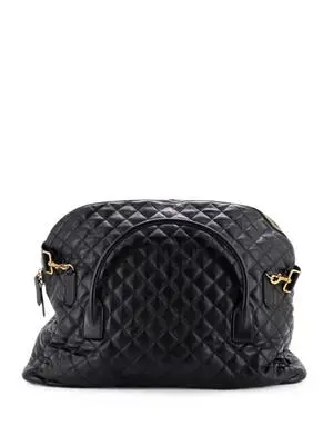 Saint Laurent Es Giant Quilted Leather Travel Bag - Black