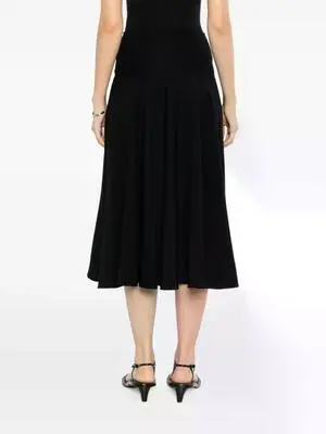 AGNES B. Flared Midi Skirt