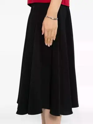 AGNES B. Flared Midi Skirt