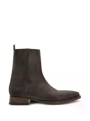 Acne Studios Suede Ankle Boots - Grey