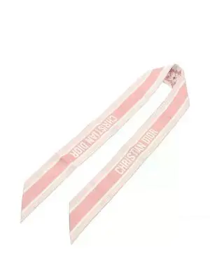 Dior 2010s Mitzah Lucky Star Scarf - White