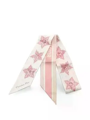 Dior 2010s Mitzah Lucky Star Scarf