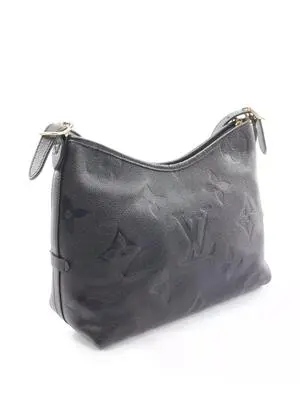 LOUIS VUITTON 2021s Pm Monogram Empreinte Carryall Shoulder Bag - Black