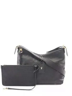 LOUIS VUITTON 2021 Pm Monogram Empreinte Carryall Shoulder Bag - Black