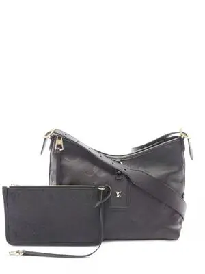 LOUIS VUITTON Louis Vuitton 2021 PM Monogram Empreinte Carryall Shoulder Bag Black