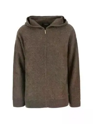 Max Mara Anne Yak Zip-up Hoodie - Neutrals