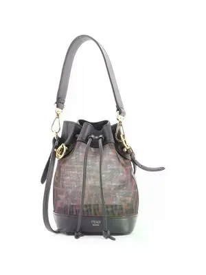 Fendi Mon Tresor Zucca Mesh With Leather Mini Bucket Bag