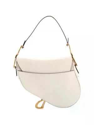 Dior Saddle Handbag - White