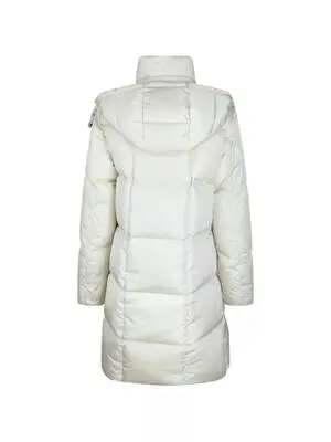 Moncler Litte Quilted Hooded Coat - White