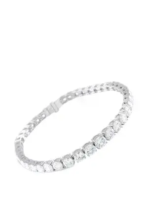 LB EXCLUSIVE Platinum Diamond Tennis Bracelet - Silver