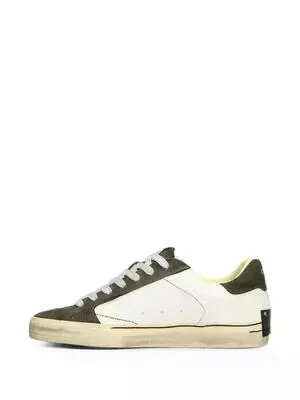 CRIME LONDON Deconstructed Distressed-effect Panelled Sneakers