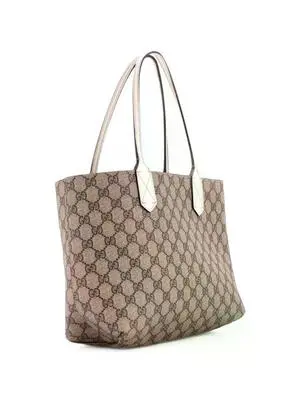 Gucci Reversible Gg Print Leather Small Tote Bag