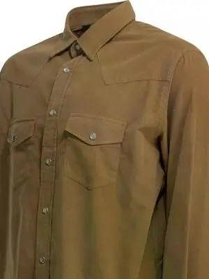 TOM FORD Western-yoke Corduroy Shirt