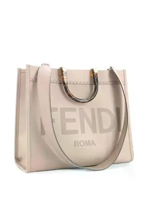 Fendi Sunshine Shopper Leather Medium Tote Bag