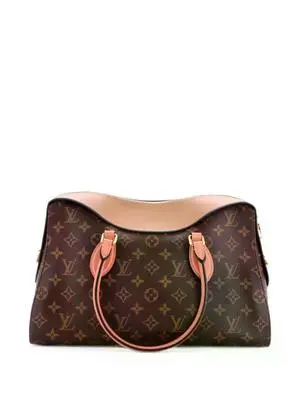 LOUIS VUITTON Tuileries Handbag Monogram Canvas With Leather Satchel - Neutrals