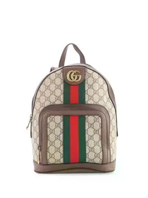Gucci Ophidia Gg Coated Canvas And Leather Small Backpack