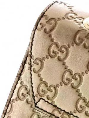 Gucci Emily Chain Flap Bag Ssima Leather Shoulder Bag