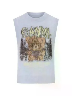 GANNI Graphic-print Vest