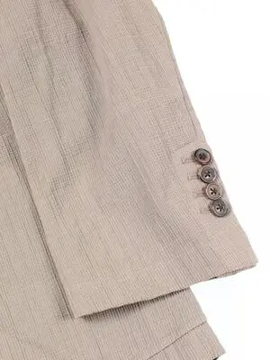 Hermès 1990-2000s Seersucker Button-up Jacket
